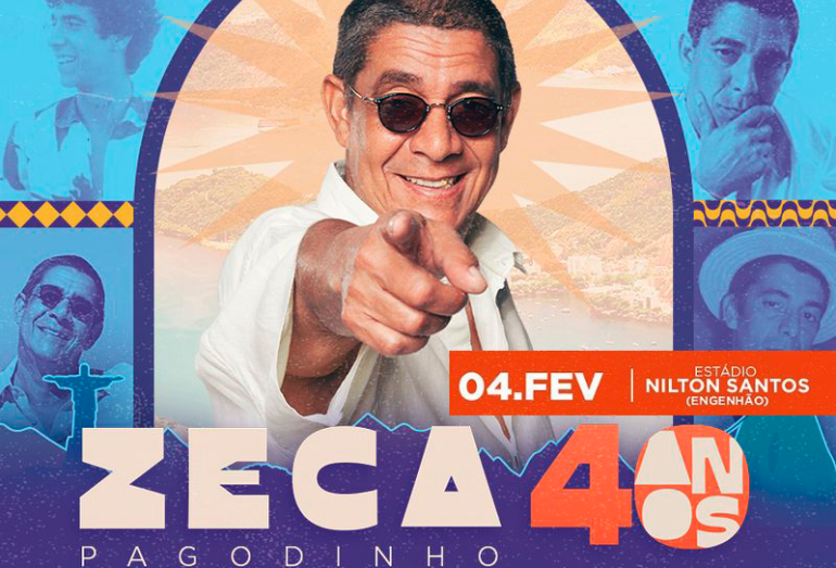 Zeca Pagodinho irá gravar DVD no Engenhão em comemoração aos 40 anos de ...